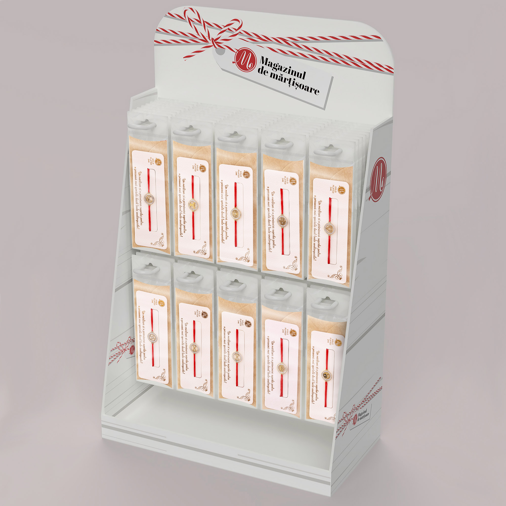 Display Brățară Gold Plated Iris Cristal - Alpha Shot